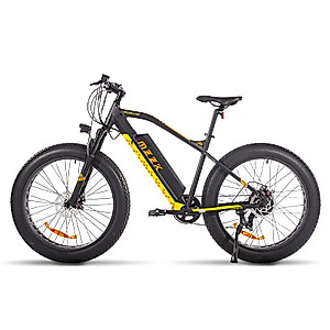 Sarahbridal 750W Electric Bike for Adults, 26" Fat Tire Mountain Electric Bicycle, 20+MPH, Up to 50+Miles, Snow Beach Ebike with 48V 13Ah Larger Battery, Professional 7-Speed with LCD Display