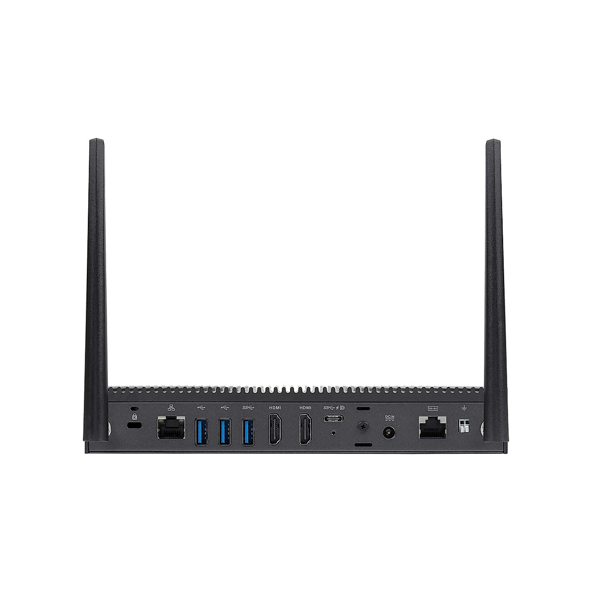 ASUS Aluminum Fanless Chromebox with Celeron 5205U, 4GB RAM, 32G eMMC Storage, Dual HDMI, Legacy RS232, Extended Power Switch, Gigabit LAN, WiFi 6, MicroSD Card Reader, VESA Mount, Chrome OS (Renewed)