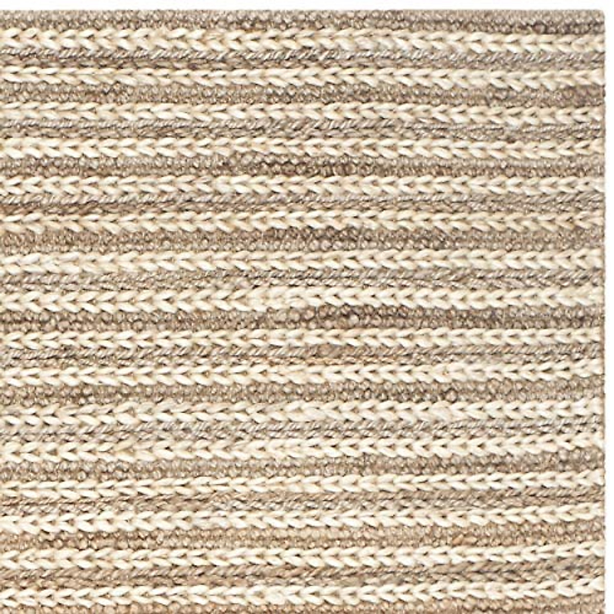 SAFAVIEH Natural Fiber Collection Area Rug - 5' x 8', Natural, Handmade Farmhouse Jute, Ideal for High Traffic Areas in Living Room, Bedroom (NF653A)