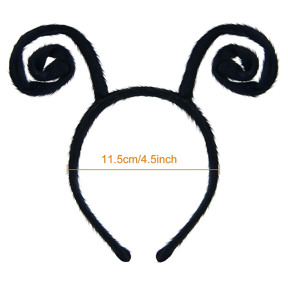 Coopay 8 Pack Butterfly Antenna Headband Black Velvet Headband for Halloween Party Costume Cosplay Dress Up Pretend Play Accessory