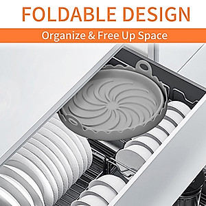 Air Fryer Silicone Liners for Ninja Air Fryer, Air Fryer Silicone Pot for Ninja AF101 Air Fryer and Ninja Air Fryer Pro 4-in-1 with 5 QT Capacity