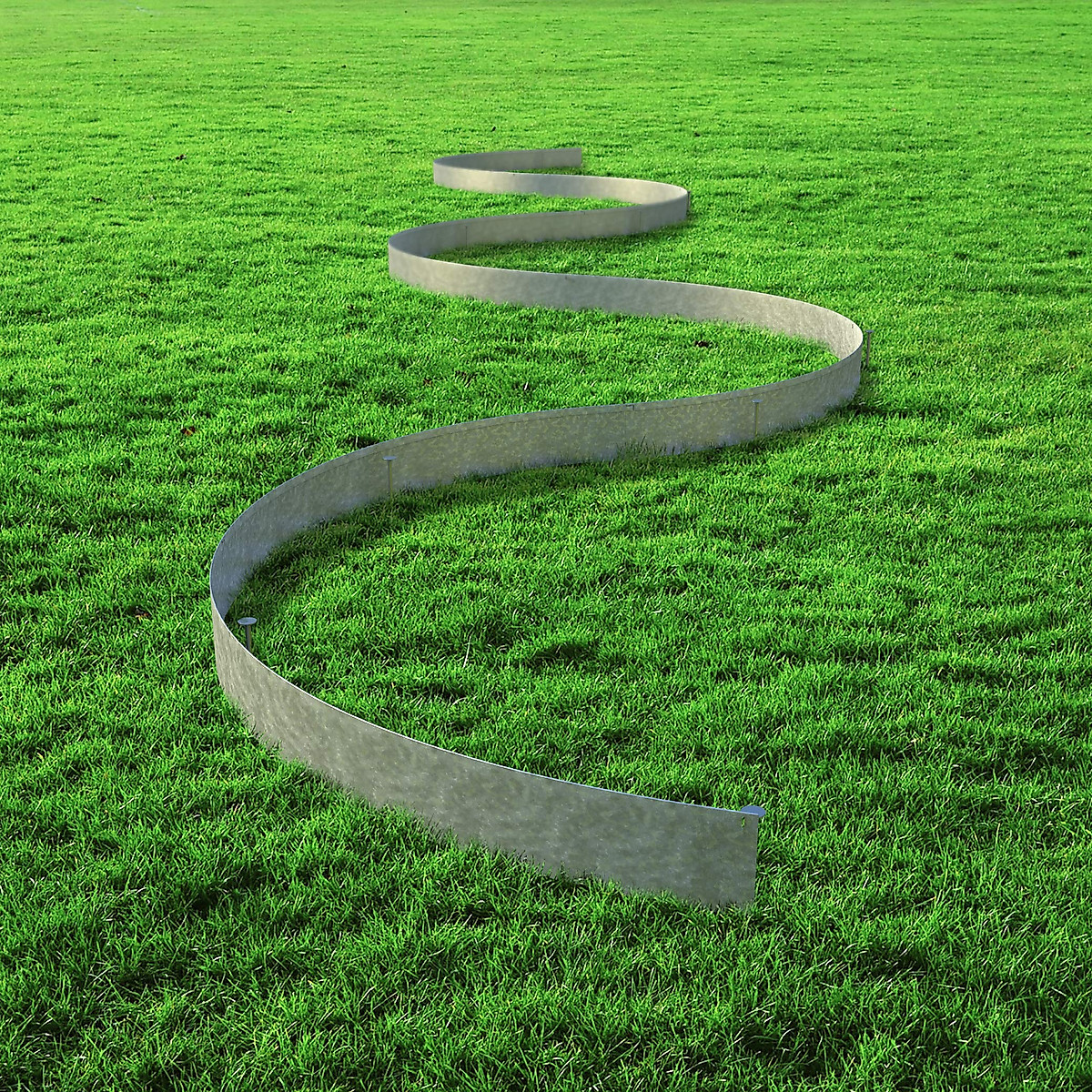 Vodaland - 2 inch Stainless Steel Garden Edging Complete Set with Included Installation Nails. (3)