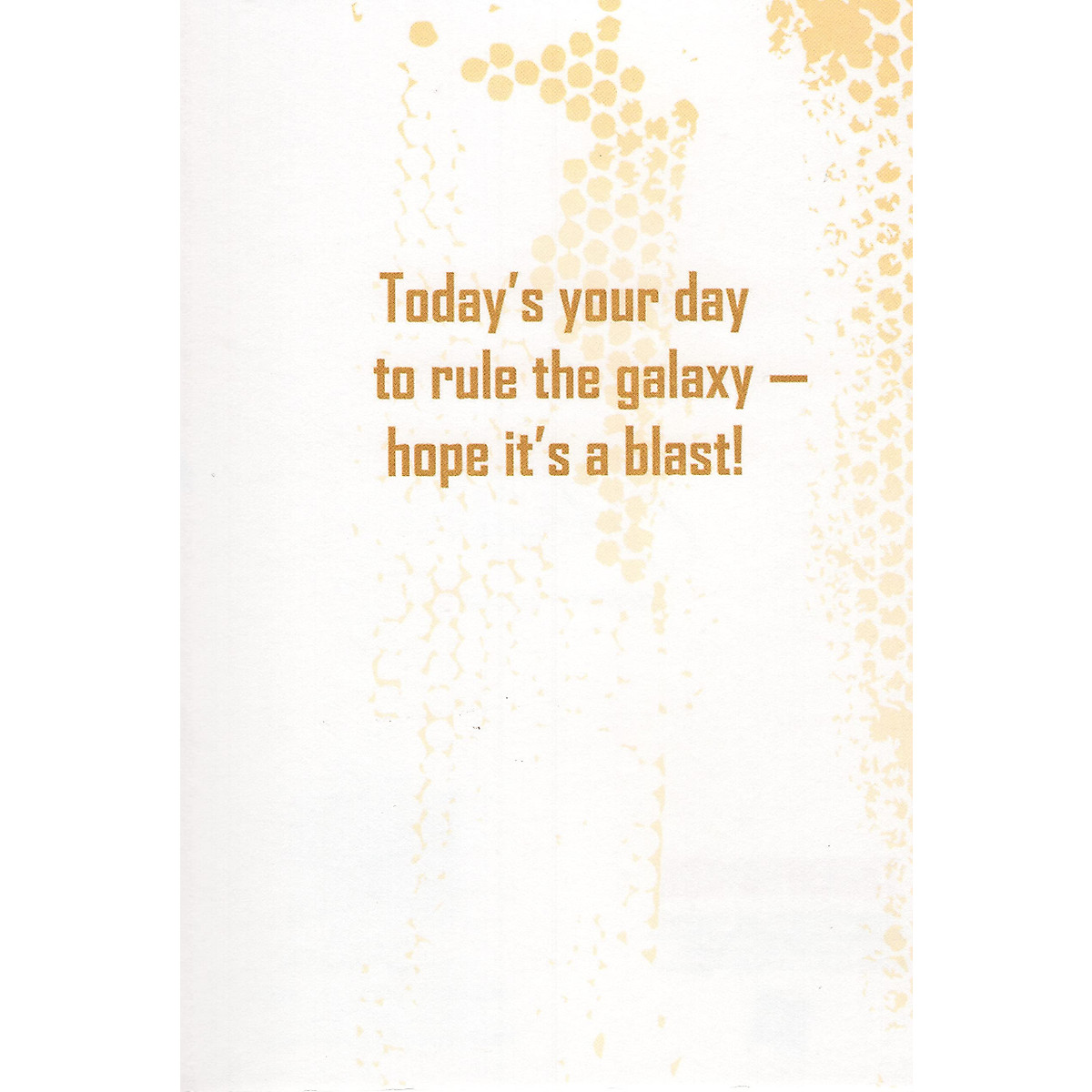Transformers Happy Birthday Card Featuring Bumblebee - Today's Your Day to Rule the Galaxy - Hope It's a Blast! - Color Me