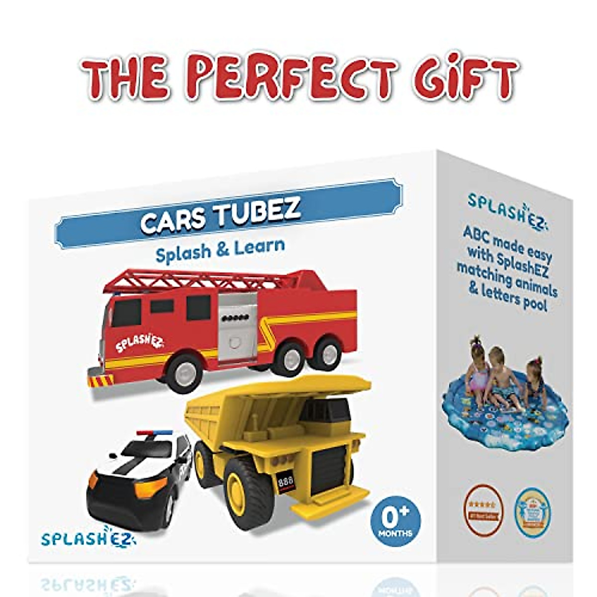 No Hole Bath Toys for Babies and Toddlers, Car Mold Free Bath Toys, Bath Toys no Mold for Tub, Beach, Pool, BPA-Free, Safe, Fun Infant Baby Bath Toys No Holes 0 1-3 6 12 18 Month