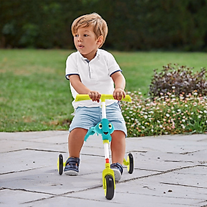 Mookie Scuttlebug XL 3-Wheel Ride-On Balance Bike | Foldable Ride-OnTricycle with Adjustable Legs | Develop Toddler Balance and Coordination | Boys and Girls Ages 1 to 4.