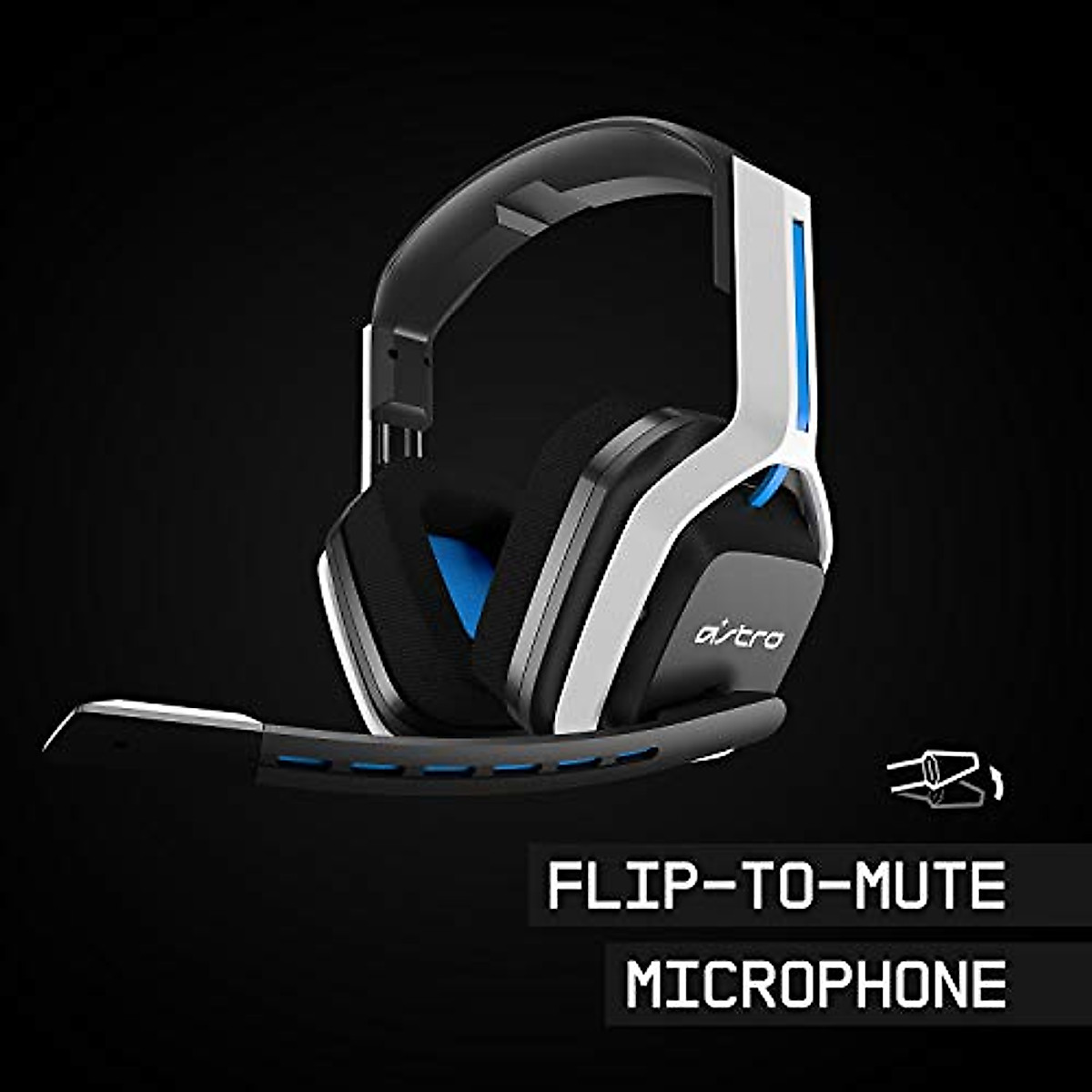 ASTRO Gaming A20 Wireless Headset Gen 2 for PlayStation 5 and 4, PC & Mac - White/Blue