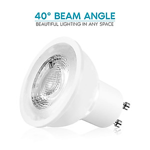 LUXRITE MR16 GU10 LED Bulbs Dimmable, 50W Halogen Equivalent, 2700K Warm White, 500 Lumens, 120V Spotlight LED Bulb GU10, Enclosed Fixture Rated, Perfect for Landscape or Home Lighting (12 Pack)