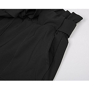 GRACE KARIN Women's Slim Straight Leg Teens Pants with Pockets M Black