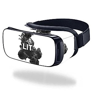 MightySkins Skin Compatible with Samsung Gear VR – Lit | Protective, Durable, and Unique Vinyl Decal wrap Cover | Easy to Apply, Remove, and Change Styles | Made in The USA