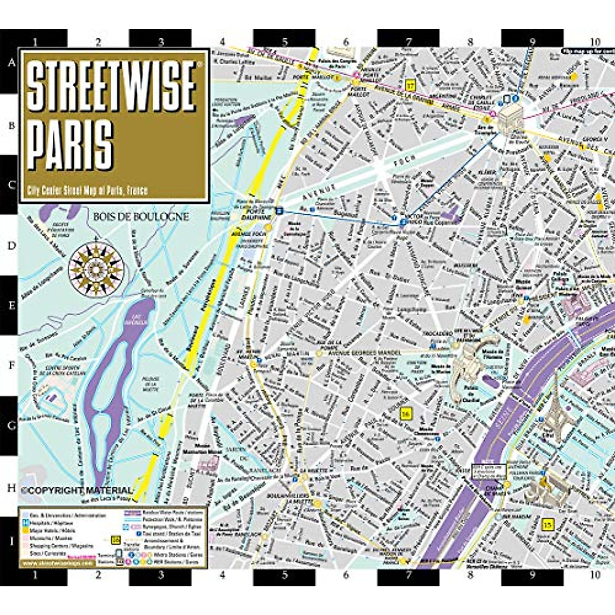 Streetwise Paris Map - Laminated City Center Street Map of Paris, France (Michelin Streetwise Maps)