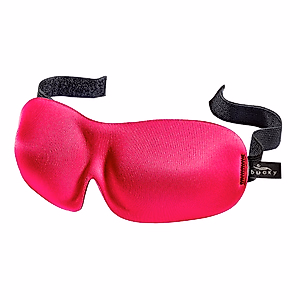 Bucky 40 Blinks No Pressure Solid Eye Mask for Sleep & Travel, Magenta, One Size