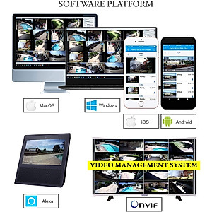 MICROSEVEN Open Source UltraHD 5MP 2560x1920 PoE Two-Way Talk,Alexa,Wide Angle,256GB SD Slot,Outdoor Night Vision Bullet Security Waterproof IP Camera,Human Motion Detection,FTP,Cloud,Web GUI,Apps+VMS