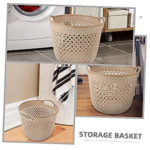 OFFSCH Woven Storage Basket Large Capacity Multi Use Organizer for Tabletop Sundries Laundry and Home Storage Versatile Woven Design for Stylish Organization