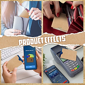 500 Pack Credit Card Paper Sleeves 2.4 x 3.5 Inches Hotel Key Card Holder Sleeve Blank Gift Card Envelopes Small Gift Card Holder Debit Card Protector for Office Business Card ID Cards Holders