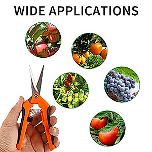 YaeCCC 12-Pack 6.5 Inch Gardening Hand Pruner Pruning Shear with Stainless Steel Blades