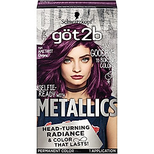Schwarzkopf Got2b Metallics Permanent Hair Color, M69 Amethyst Chrome