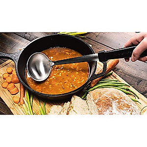 Blackstone 5051 Griddle Accessories Set Heat Resistant 6 Piece Stainless Steel Outdoor Indoor Grilling Utensils Hibachi Tools Kit-16, 16 Inch Tongs, Fork, 16” Ladle, 2 Extra-Long Spatula