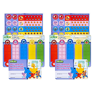 Sesame Street Potty Training Stickers Rewards Kit for Kids Learning to Use The Toilet, Multicolor, 2 Piece