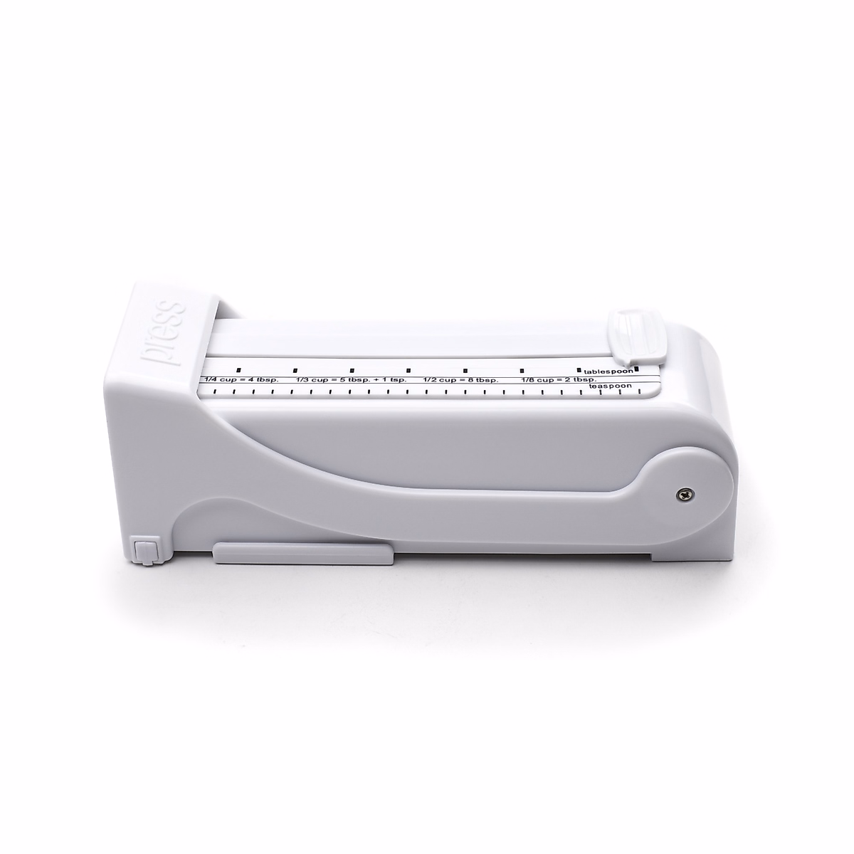 KitchenArt Buttermate Butter Cutter Slicer, Measuring Dispenser and Keeper, White