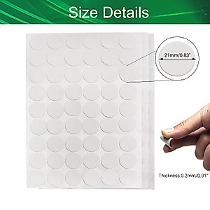 Yinpecly PC-01 Screw Hole Covers Stickers 0.83" Dia PVC Self Adhesive Screw Hole Stickers for Furniture Decoration Cupboard Shelf Closet Bathroom Cabinet Bracket Wooden Wood 3 Sheet