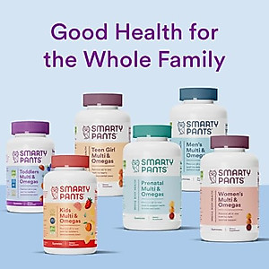 SmartyPants Toddler Multivitamin Gummies: Omega 3 Fish Oil (EPA/DHA), Vitamin D3, C, Vitamin B12, B6, Vitamin A, K & Zinc for Immune Support, Gluten Free, Three Fruit Flavors, 90 Count (30 Day Supply)