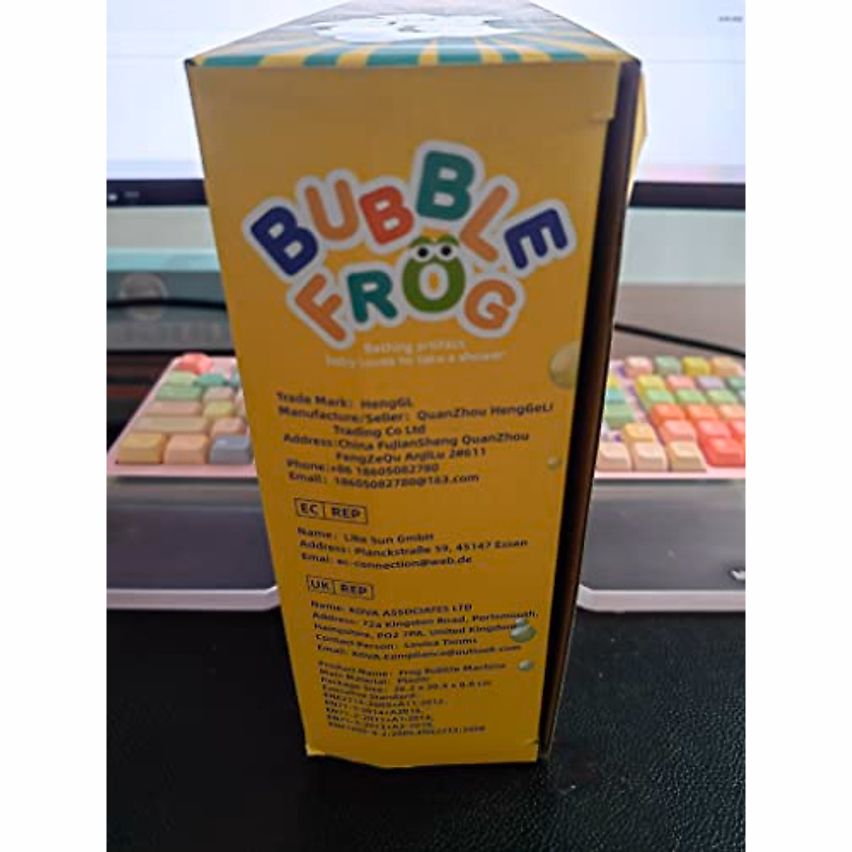 Baby Bath Bubble Toys Set,Tub Big Frog Automatic Bubble Maker Blower Toys with 12 Music Baby Fun Shower Toys, for Boys, Girls