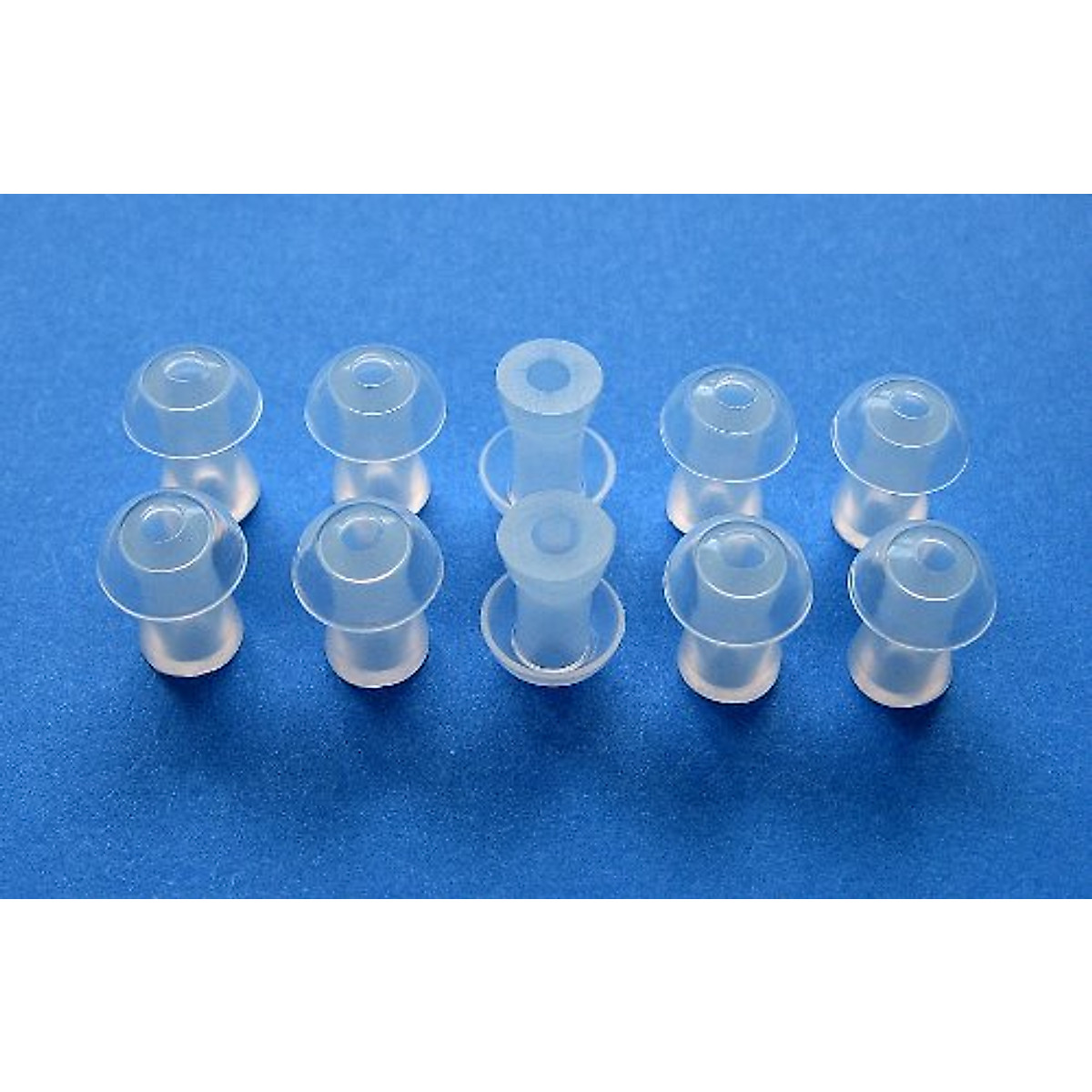 10 Small Soft Replacement Mushroom Domes Eartips Compatible with Axon F-998, F-139, F-136, F-16P F-16 F-18 F-22 F-28, K-36, A-3, X-136, X-168, V-93, V-99 BTE (Behind The Ear) and Pocket Hearing Aids