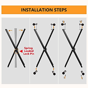 LETSROCK Adjustable Keyboard Stand, Heavy-Duty Double-X Piano Stand with Locking Straps for 61 76 88 Keys