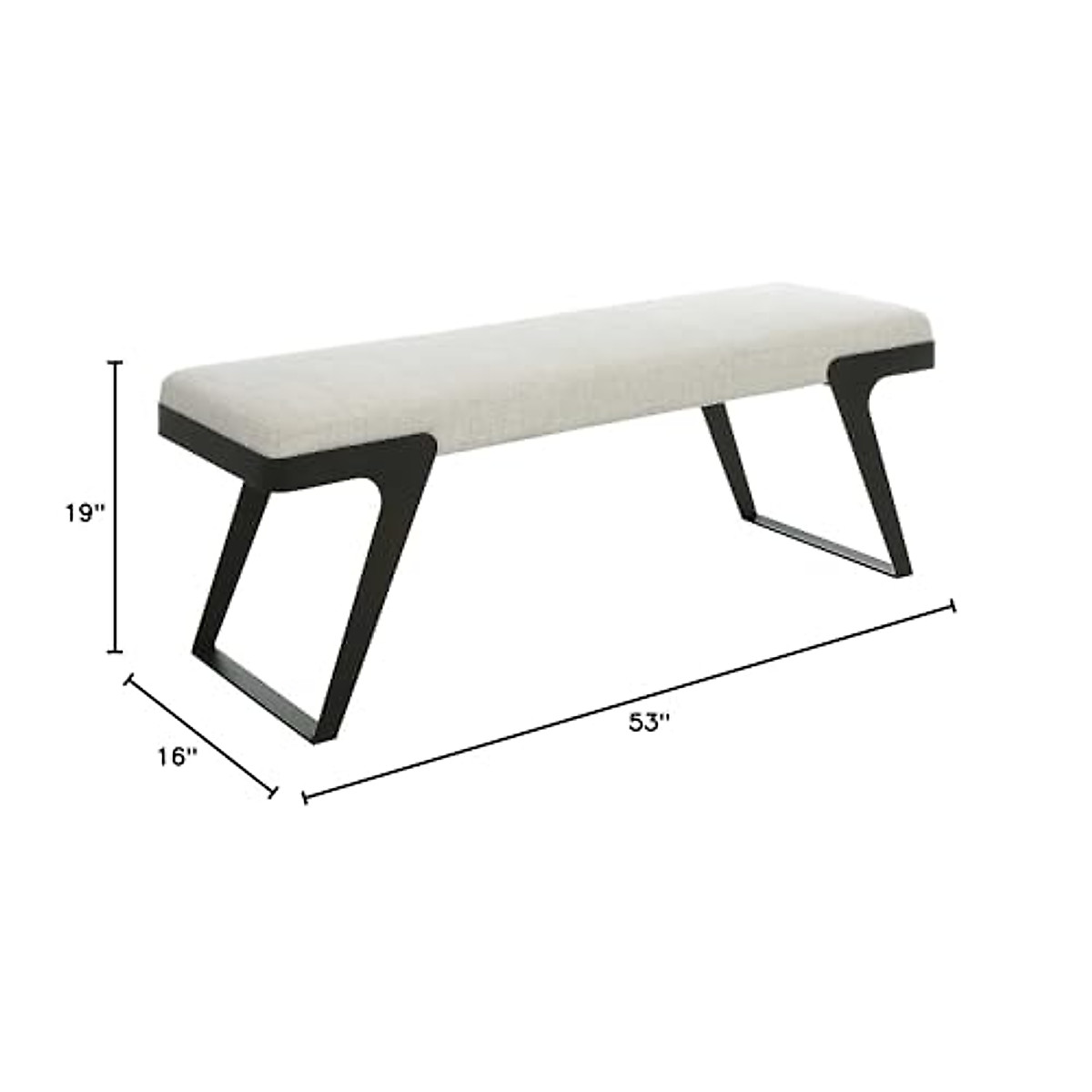 Hover - Bench-19 Inches Tall and 53 Inches Wide