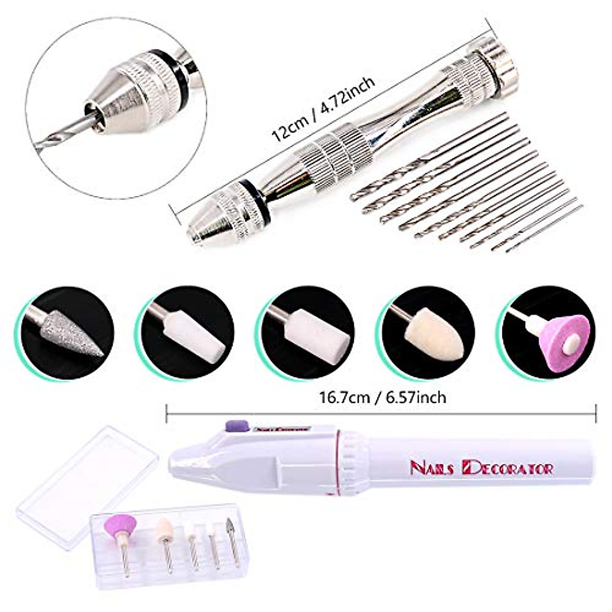 Swpeet 55Pcs Compatible for Gundam Modeler Basic Tools with Duty Plastic Container, Professional kit Replacement for Gundam Model Building Beginner Hobby Model Assemble Building