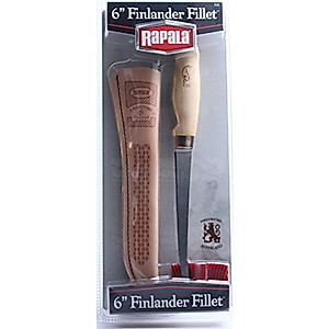 Rapala FLF6 Fillet Knife with Leather Sheath and Sharpener