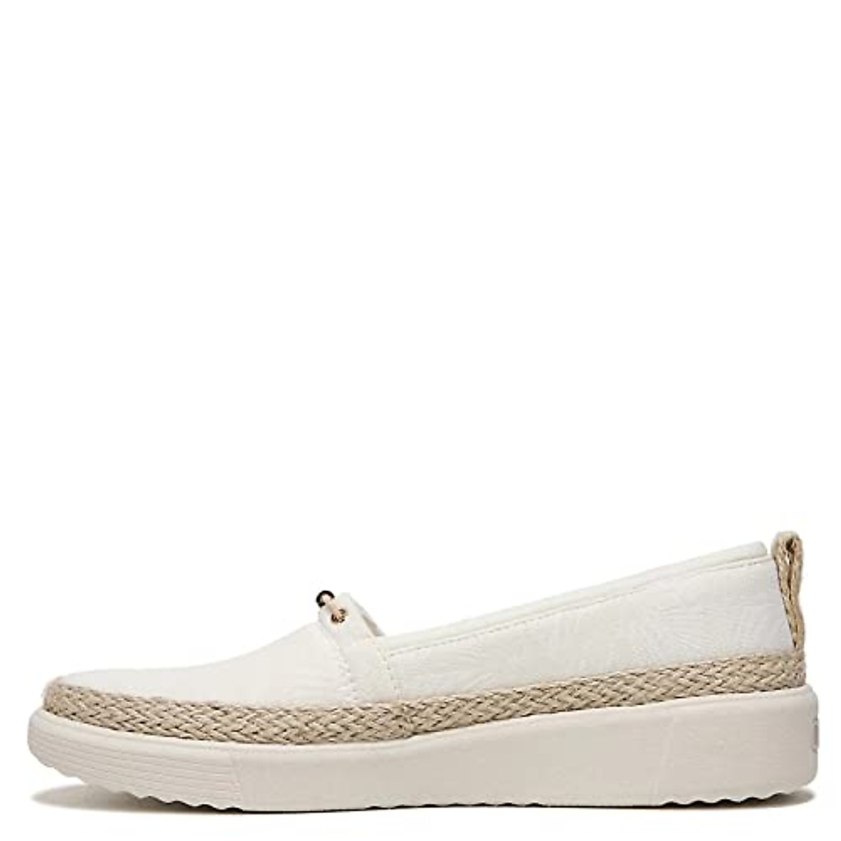 BZees Womens Maui Slip-on Loafer, White, 9 US
