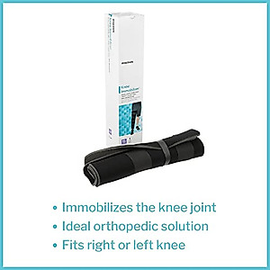 McKesson Knee Immobilizer Brace, Adjustable Leg Straightener, One Size Fits Most, 18 in, 1 Count