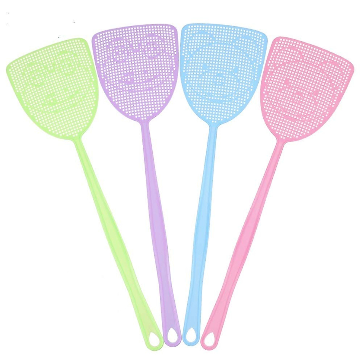 Chelory Heavy Duty Fly Swat Set - 4 Pack Assorted Colors