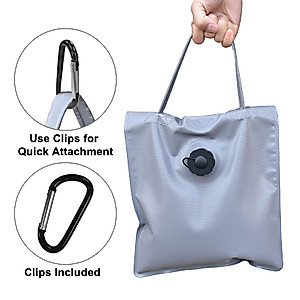 Eurmax USA Saddle Design Water Weight Bag Heavy Duty Water Saddlebag Portable Water Bags Outdoor Weights Photo Video Studio Stand 4-Pack（Grey）