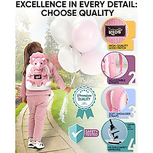 Naturally KIDS Small Dinosaur Backpack Dinosaur Toys for Kids 3-5 - Dinosaur Toys for 3 4