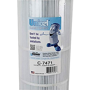 Unicel C7471 Clean & Clear Swimming Pool Replacement Filter Cartridge (4 Pack) - Replaces C-7471, PCC105, and FC-1977