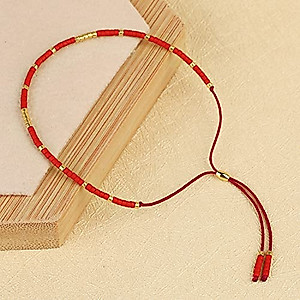 KELITCH Bohemian Crystal Bracelets Miyuki Beaded Bracelets Woven Friendship Bracelets for Women