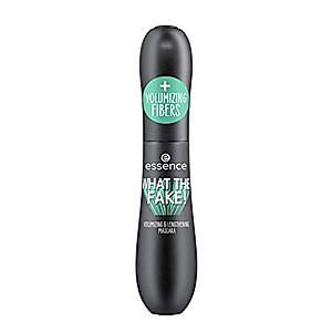 essence | What the Fake! Volumizing & Lengthening Fiber Mascara | Paraben Free | Cruelty Free (Pack of 1)