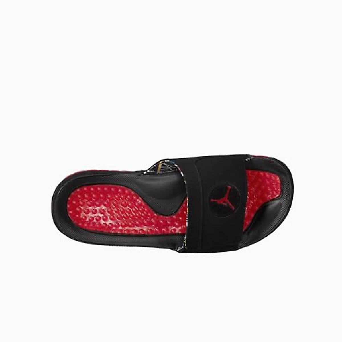 Nike Men's Jordan Hydro 8 Retro Slides, Black/Red/White/Maize, 10