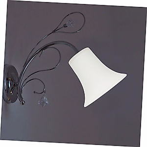 DOITOOL Chic Lampshade Glass Light Cover Easy Assembly for Bedroom Living Room Ceiling Lamp