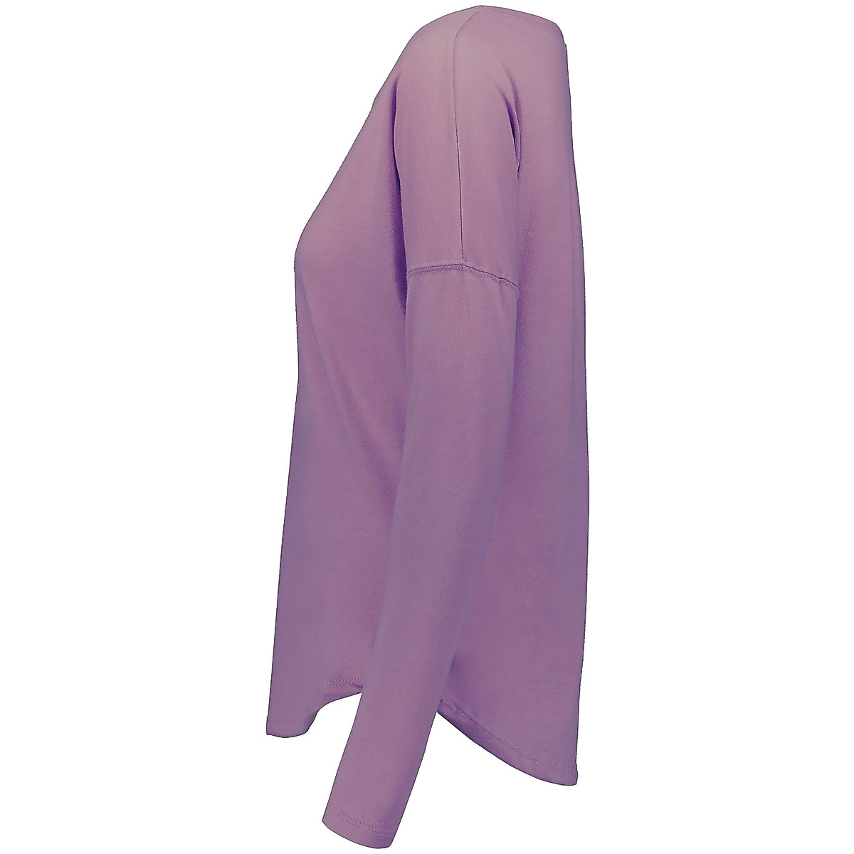 Augusta Sportswear Womens Lux Tri-Blend Long Sleeve Shirt, Light Lavender Heather, 3XL