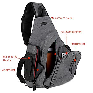 Oversize Sling bag for men and Women Big Sling Backpack Crossbody Shoulder Bag Waterproof XB-13 (NL)