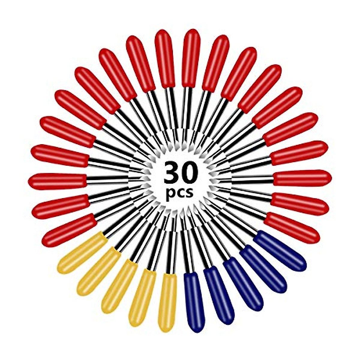 30 Pcs Replacement Blades for Explore Air 2 Blade for Maker Expression Vinyl Cutter Machines Needle for Vinyl 30 Degree 45 Degree 60 Degree Cutting Plotter Blades