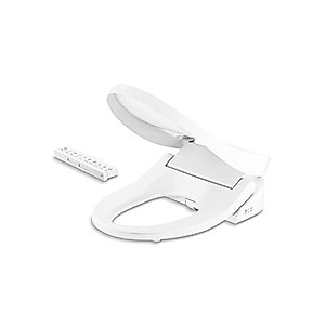 Kohler 28119-0 C3-325 Bidet Seat with Remote Featuring Spa and 3D wash Modes, Elongated, White