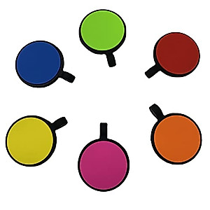 New Circle Silent Dog Tags Engraved for Pets,100% Durable Silicone,Personalized Dog Tags with Custom Name