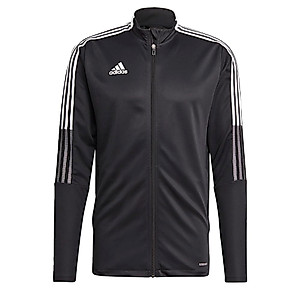 adidas Men's Tiro 21 Track Jacket, Black, Small