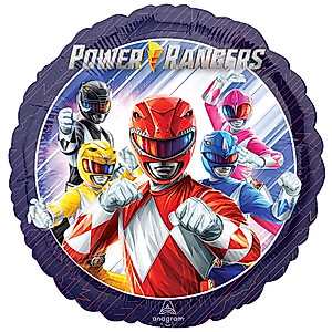Power Rangers Party Supplies 6th Birthday Unleash the Power Balloon Bouquet Decorations Red Number 6