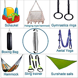 BLASCOOL Hammock Chairs Porch Swing Spring - 750Lbs Heavy Duty Suspension Swing Hangers Ceiling Mount Porch Swings (One Piece 750Lbs)