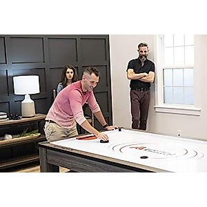 Atomic Northport 3-in-1 Dining Table with Air-Powered Hockey and Table Tennis, Black